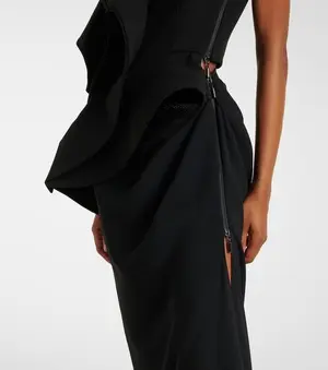 Maticevski Fateful Ruffled Gown - Black