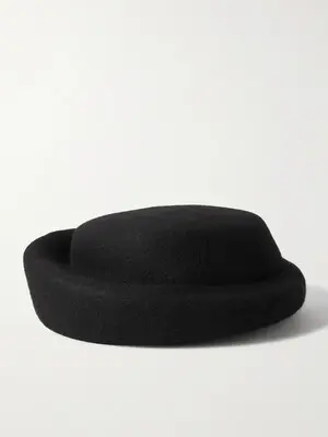 GIGI BURRIS MILLINERY Laura Wool-felt Pillbox Hat - Black