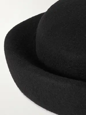 GIGI BURRIS MILLINERY Laura Wool-felt Pillbox Hat - Black
