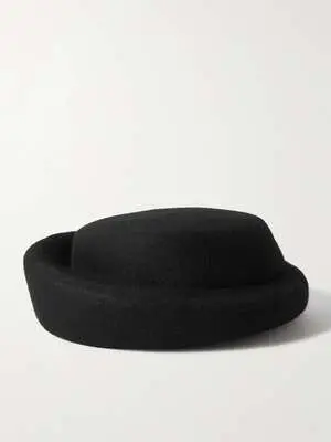 GIGI BURRIS MILLINERY Laura Wool-felt Pillbox Hat - Black
