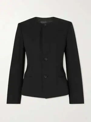 BETTTER Cropped Grain De Poudre Wool Blazer