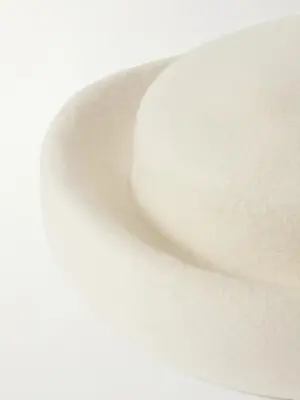 GIGI BURRIS MILLINERY Laura Wool-felt Pillbox Hat - Neutrals