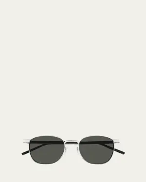 Saint Laurent Sl 747 Round Sunglasses - Silver