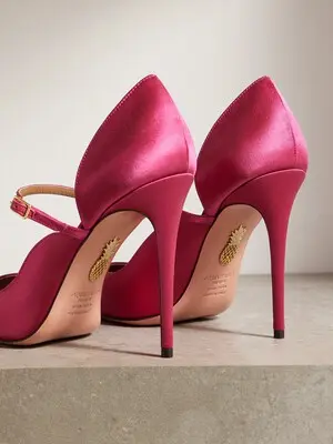 AQUAZZURA Bellezza 105 Satin Mary Jane Pumps