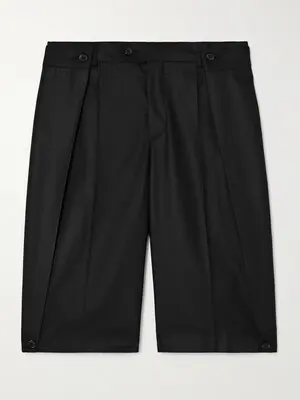 BETTTER Bibi Layered Wool-blend Shorts