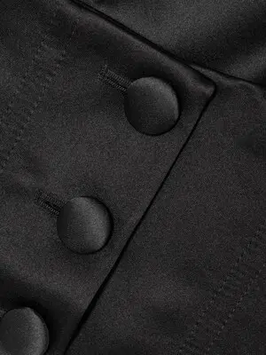 Dolce & Gabbana Double-breasted Silk-satin Vest