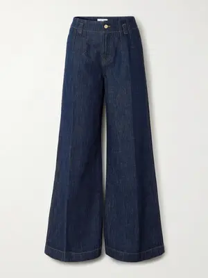 FRAME High-rise Wide-leg Recycled Jeans