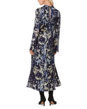 Whistles Dazzled Floral Satin Dress