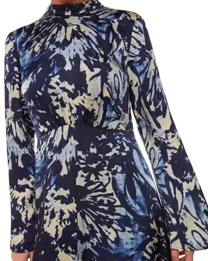 Whistles Dazzled Floral Satin Dress