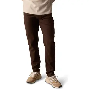 THE NORMAL BRAND Comfort Terry Tailored Fit Pants - Dark Brown