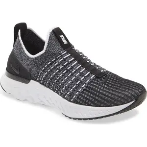 Nike React Phantom Run Flyknit 2 Running Shoe - 002 Black/white