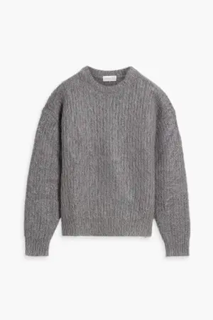 John Elliott Brushed Ribbed-knit Sweater