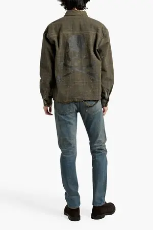 John Elliott Slim-fit Distressed Denim Jeans