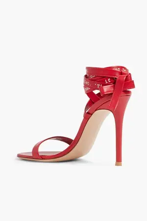 GIANVITO ROSSI Oh Romeo Printed Leather Sandals