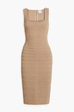 Herve Leger Metallic Bandage Dress