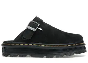 Dr. Martens Zebzag Suede Slingback Platform Mule - Black