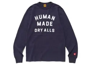 HUMAN MADE Graphic Long Sleeve T-shirt Navy