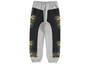 Supreme Jean Paul Gaultier Floral Print Sweatpant - Heather Grey