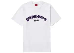 Supreme Old English Glow Short Sleeve Top - White