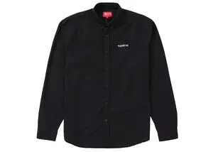Supreme Oxford Shirt - Black | Editorialist