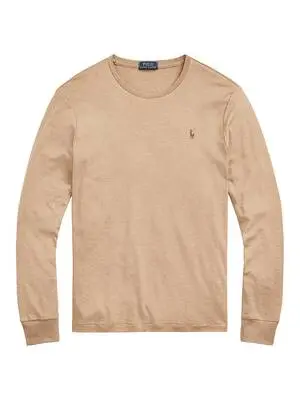 Polo Ralph Lauren Pima Cotton Long-sleeve Shirt Classic Camel Heather