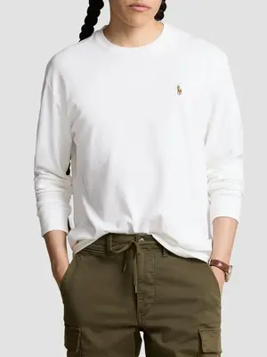 Polo Ralph Lauren Pima Cotton Long-sleeve Shirt - White