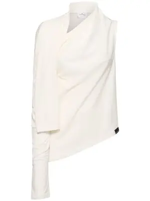 COURREGES COURREGES Off-shoulder Jersey Top - White
