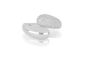 Ef Collection Diamond & Gold Jumbo Double Dome Ring14k