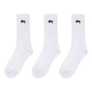 StÜssy Stock Crew Socks - White
