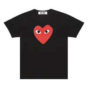 Play Comme Des Garcon Heart T-shirt - Black
