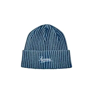 Supreme Bleached Rib Beanie - Blue