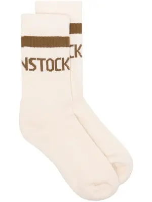 BIRKENSTOCK Logo-intarsia Socks - Neutrals