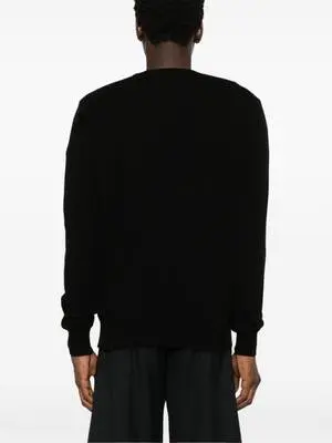 Play Comme Des Garcon Heart Patch Cardigan - Black