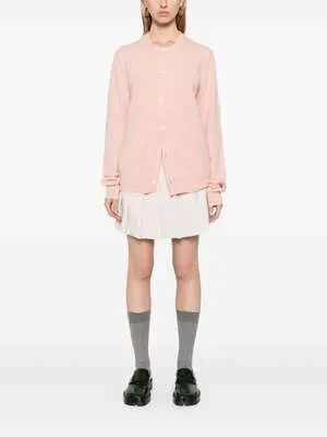 Play Comme Des Garcon Red Heart Cardigan - Pink