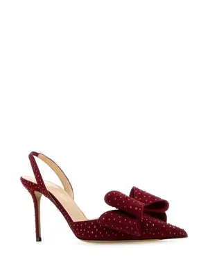 Mach & Mach 85mm Suede Pumps - Red