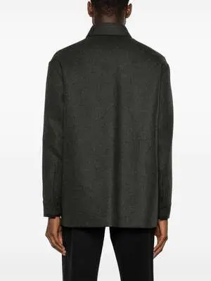Fendi Felted Shirt Jacket - Grey