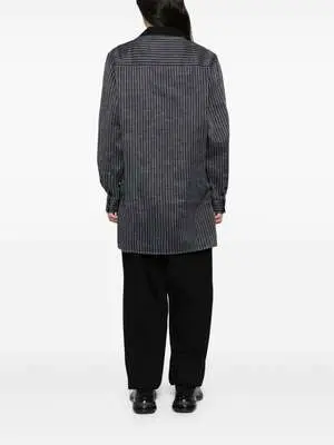 Yohji Yamamoto Striped Open-collar Shirt