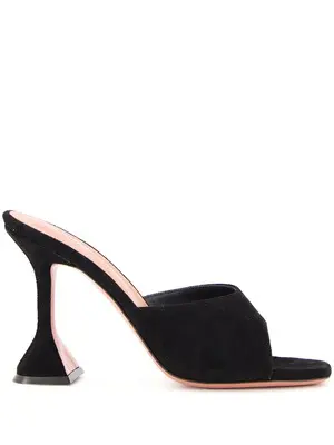Amina Muaddi 95mm Lupita Sandals - Black