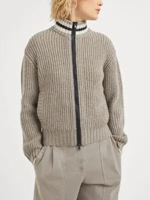 Brunello Cucinelli Zip Up Knitwear For Women