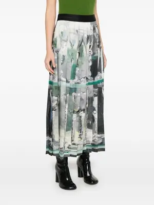 MSGM Pleated Maxi Skirt