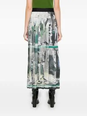 MSGM Pleated Maxi Skirt