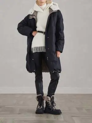 Brunello Cucinelli Leather Leggings - Black