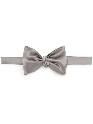 Brunello Cucinelli Satin-finish Bow Tie - Grey