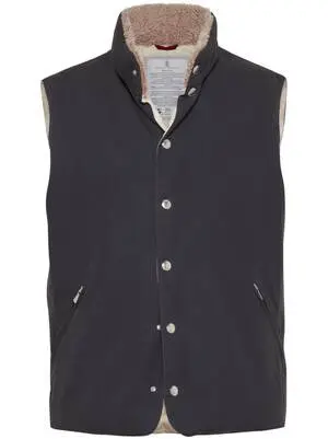Brunello Cucinelli Goose-down Padded Gilet - Black