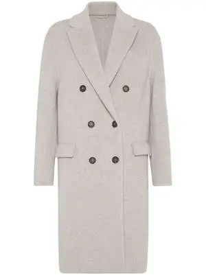 Brunello Cucinelli Wool Coat - Neutrals