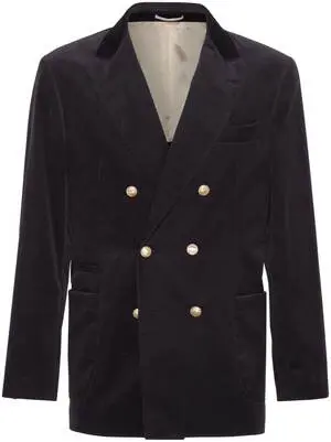 Brunello Cucinelli Double-breasted Blazer - Grey