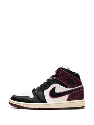 JORDAN Air 1 Mid Se Bordeaux Sneakers - Purple