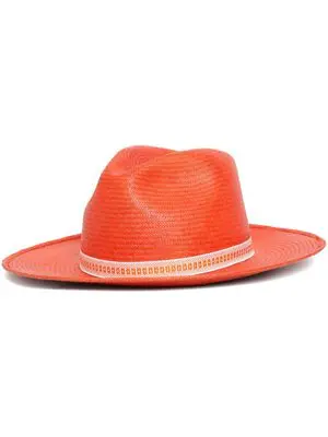 STUDIO CHOFAKIAN Straw Hat - Orange