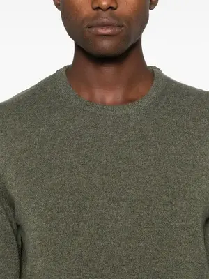 Fedeli Mélange-effect Cashmere Sweater - Green
