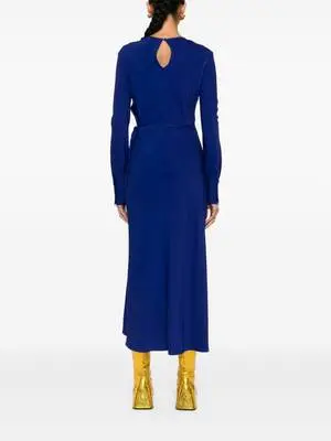 FORTE_FORTE Long-sleeve Maxi Wrap Dress